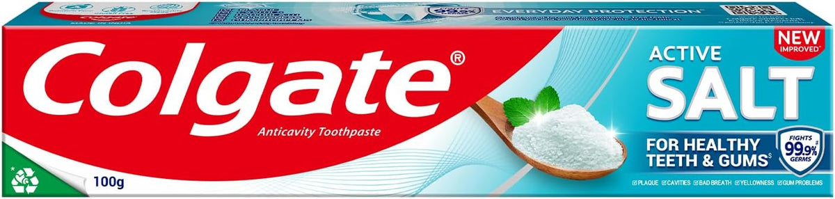 COLGATE TOOTHPASTE 100GM (ACTIVE SALT) - (IND)