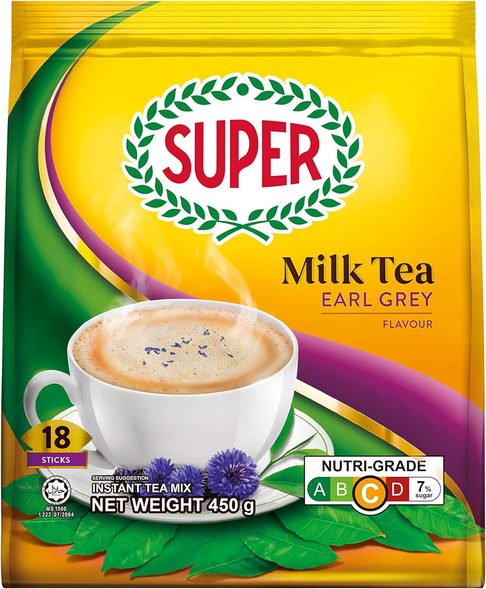 SUPER EARL GREY MILK TEA 18'S x 25 GM