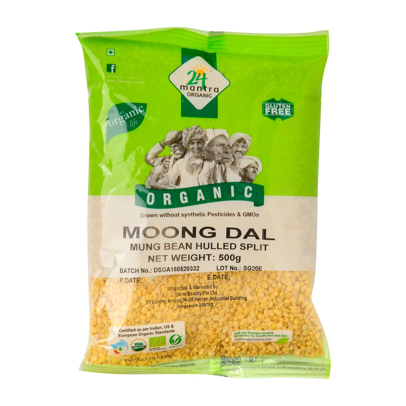24 MANTRA ORGANIC MOONG DAL 500GM
