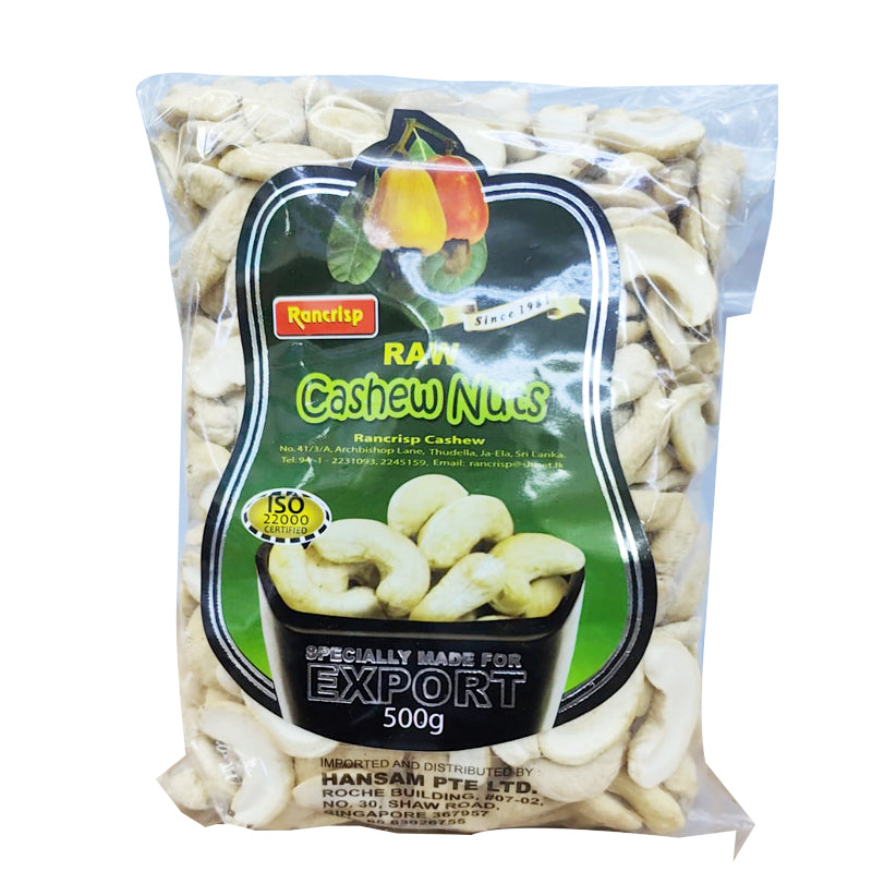 RANCRISP RAW CASHEWNUT SPLIT 500GM