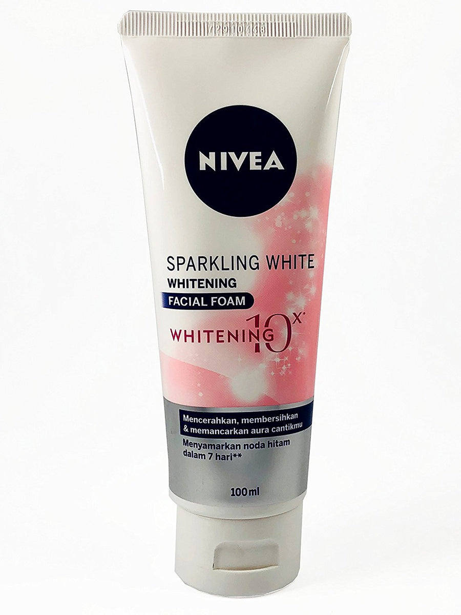NIVEA SPARKLING ( WHITENING 10X ) FACIAL FOAM 100 ML