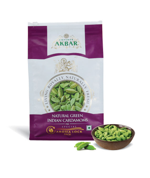 "EMPEROR AKBAR" GREEN CARDAMOM 250GM - PURPLE PACK