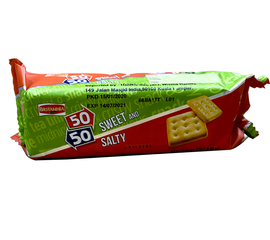 BRITANNIA 50-50 BISCUITS 62 GM