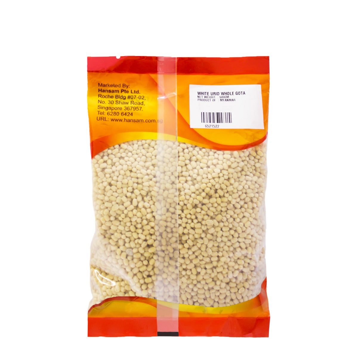 GOLDEN HARVEST WHITE URID WHOLE(GOTA) 500GM