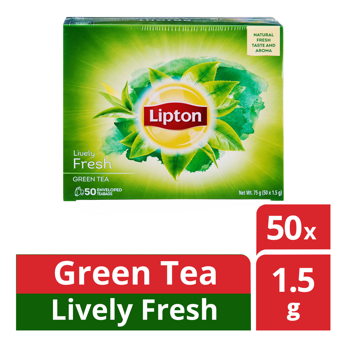 LIPTON FRESH GREEN TEA 50'S x 1.5 GM